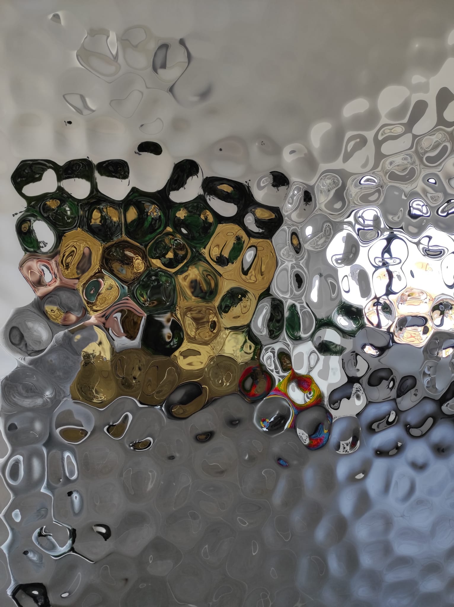 Panel dekoracyjny ze stali nierdzewnej – SILVER fala 005 – Studio ...